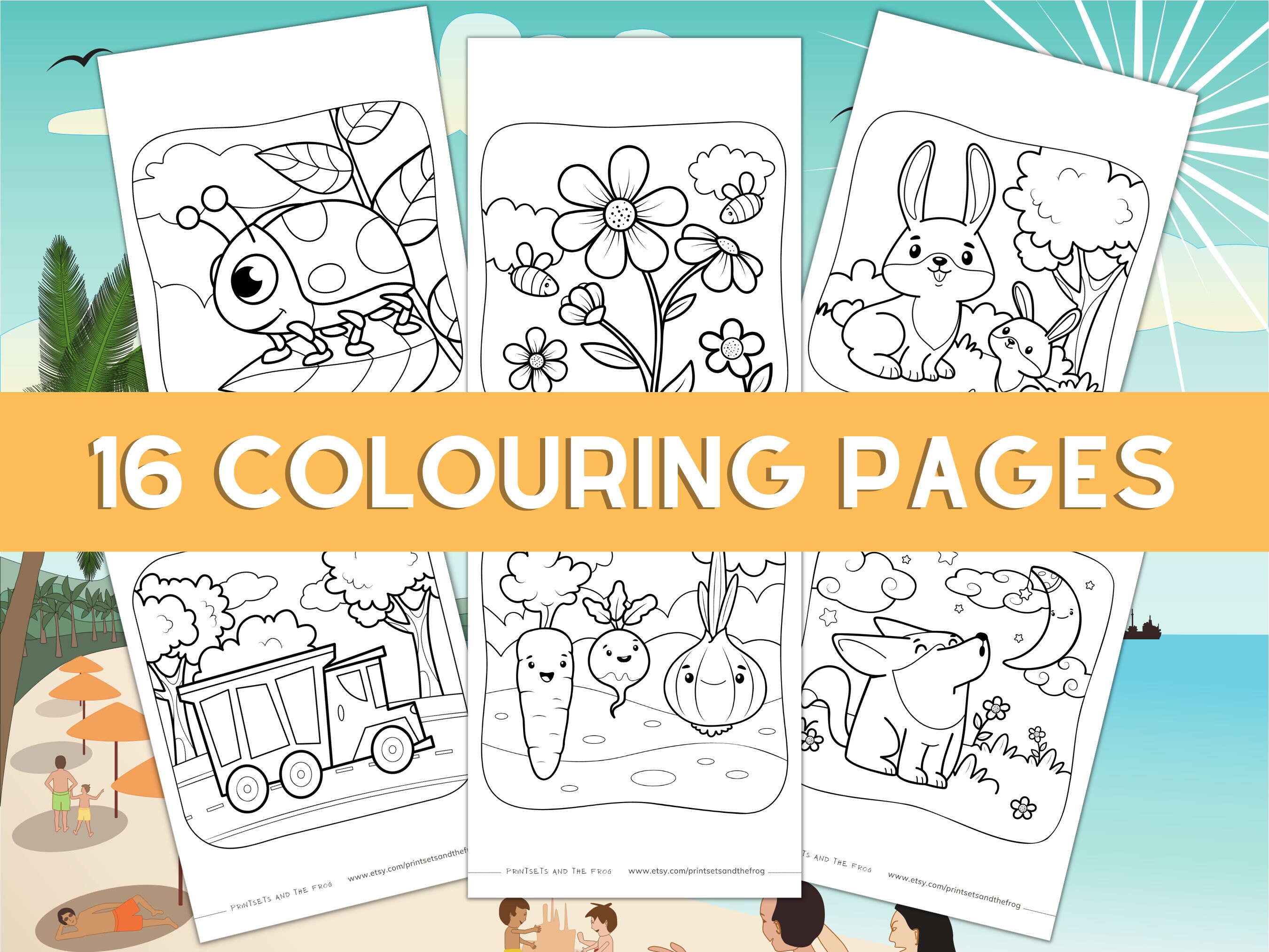 Sunny Weather Coloring Pages