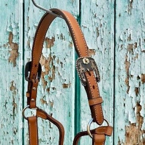 Tan Leather Halter With Custom Ranch Buckles and Matching Lead - Etsy