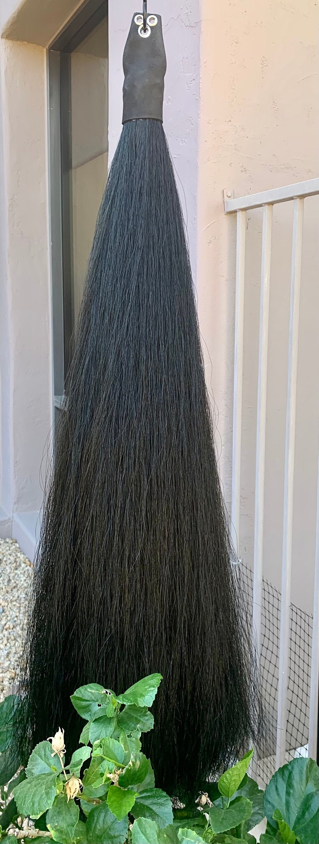 Jet Black Horse Tail Extension, 36”, 1.5 Lb, Weight Setup - Etsy
