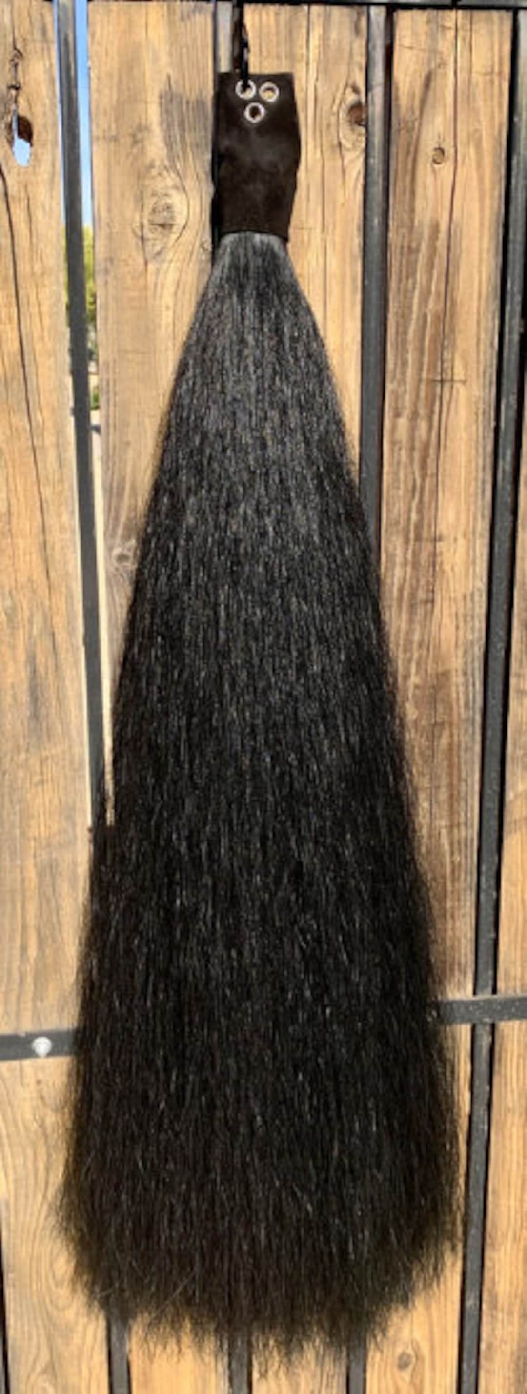 Jet Black Horse Tail Extension, 36, 2 Lb, Weight Setup - Etsy