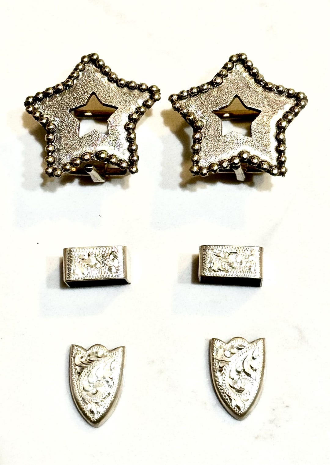 Silver Overlay Star Buckles, 5/8” - Etsy
