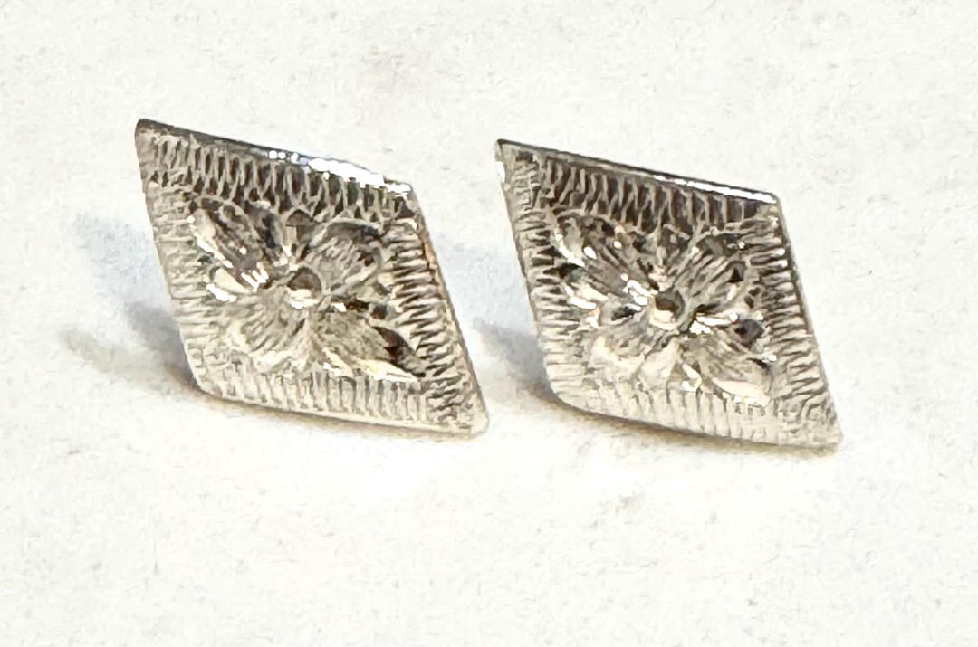 German Silver Conchos, 1/2” Diamond - Etsy