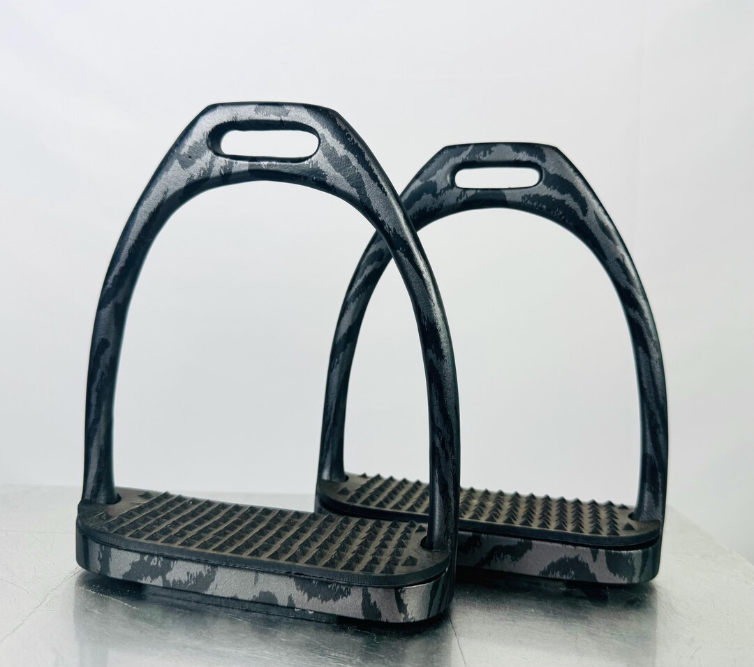 Hydro Dipped Zebra Print English Stirrup Irons - Etsy