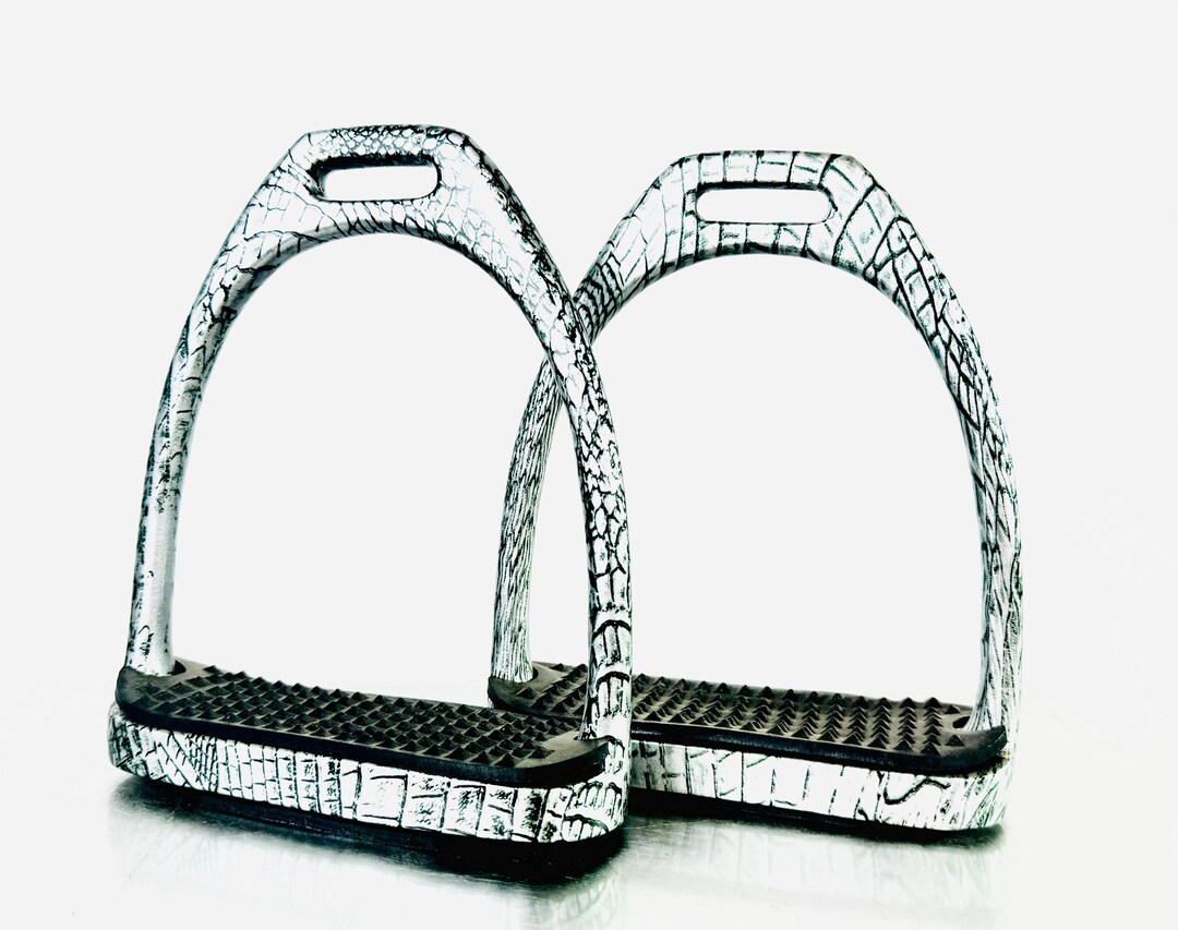 Hydro Dipped English Stirrup Irons, Snakeskin - Etsy