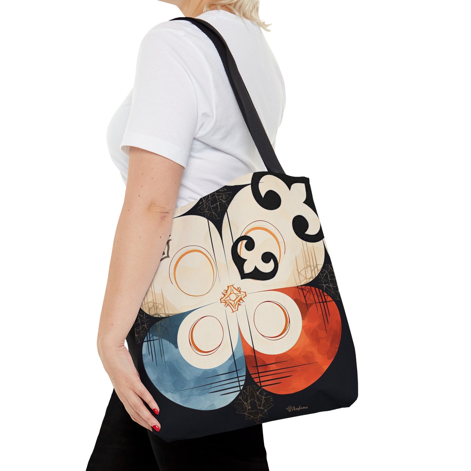 ASYLANA Tote Bag Based on Qazaq Art With Ethnic Patterns of Kazakhstan ...