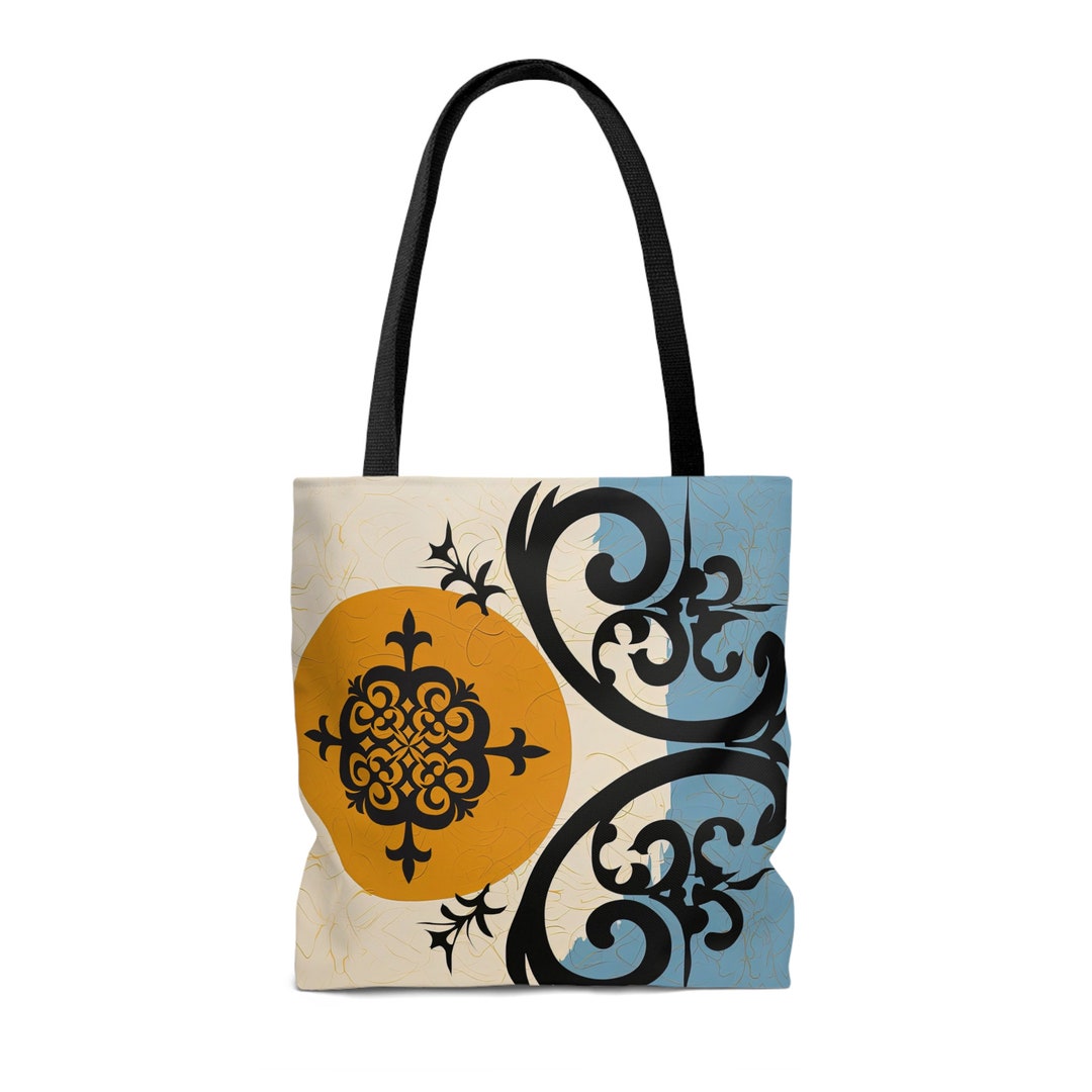 ASYLANA Tote Bag Based on Qazaq Art With Ethnic Patterns of Kazakhstan ...
