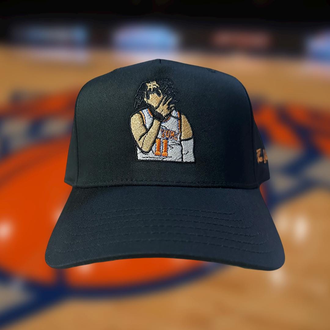 Black Knicks Jalen Brunson 5 Panel Snapback Hat - Etsy