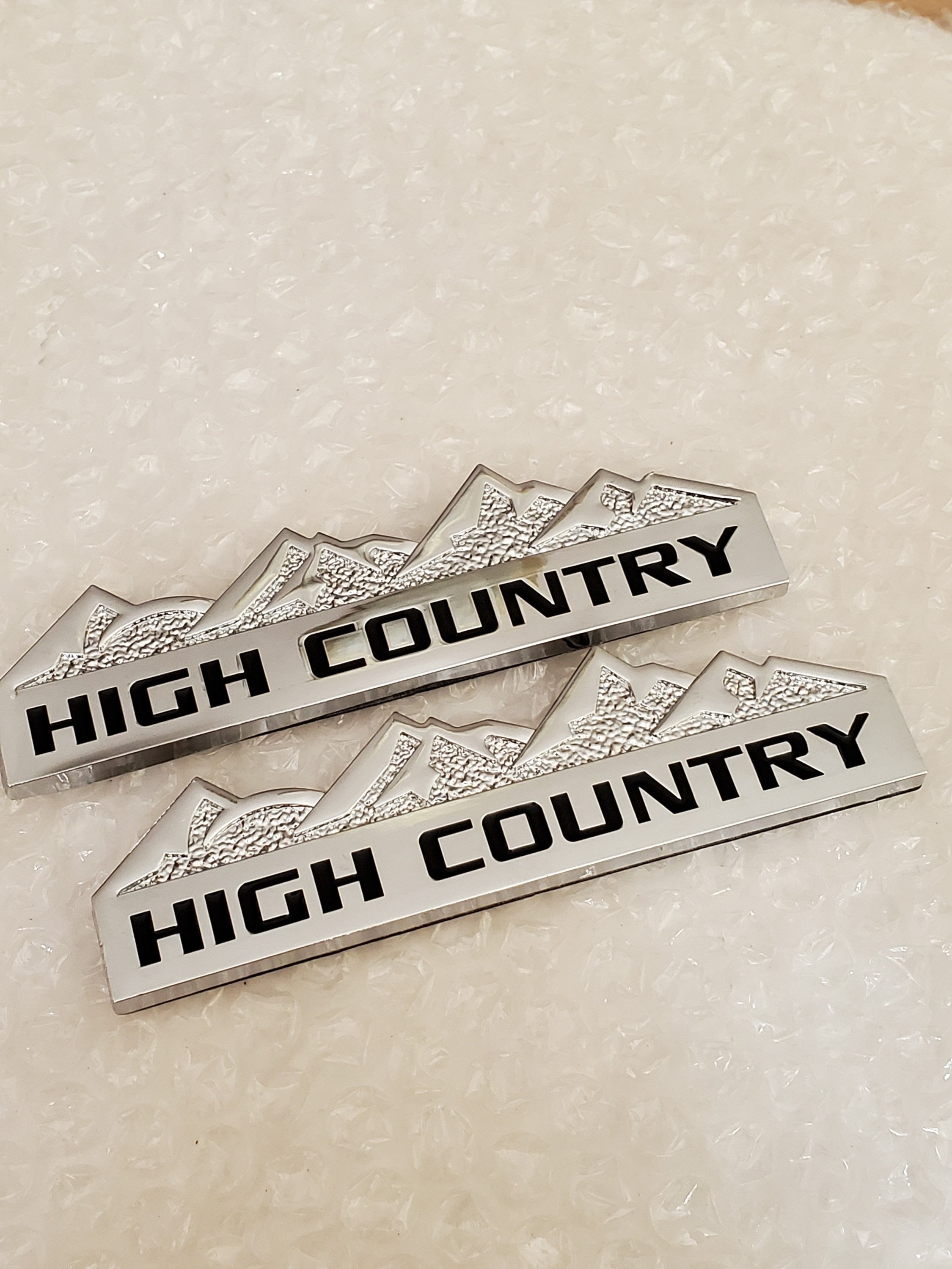 High Country Emblem Sticker Silverblack for Silverado - Etsy