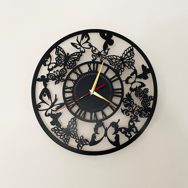 Wooden Wall Clock - Etsy UK