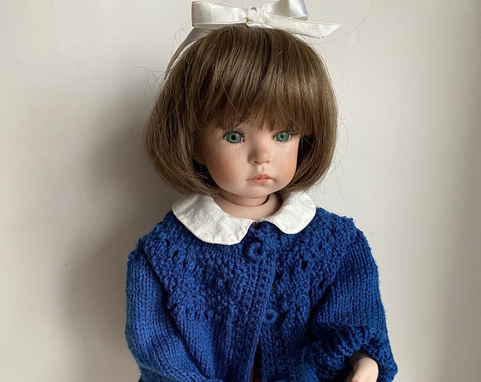 Porcelain Cloth Doll 20" - Etsy