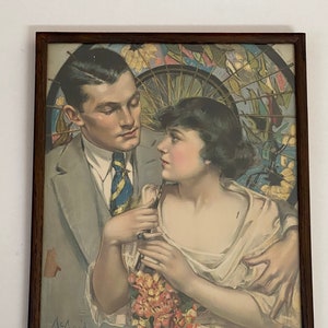 Vintage Neysa Mcmein A Skin You Love To Touch Framed Print Etsy