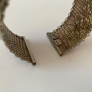 Vintage Julio Marsella Silver Mesh Cuff Bracelet - Etsy