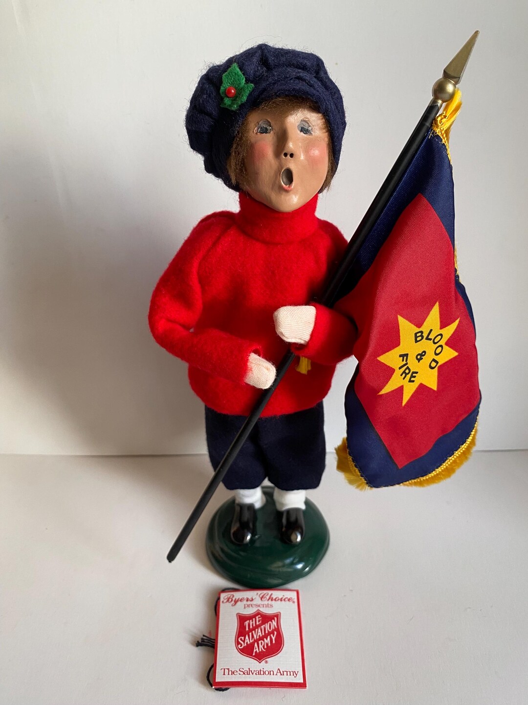 Vintage Byer’s Choice Ltd. the Carolers 1998 Salvation Army Boy With ...