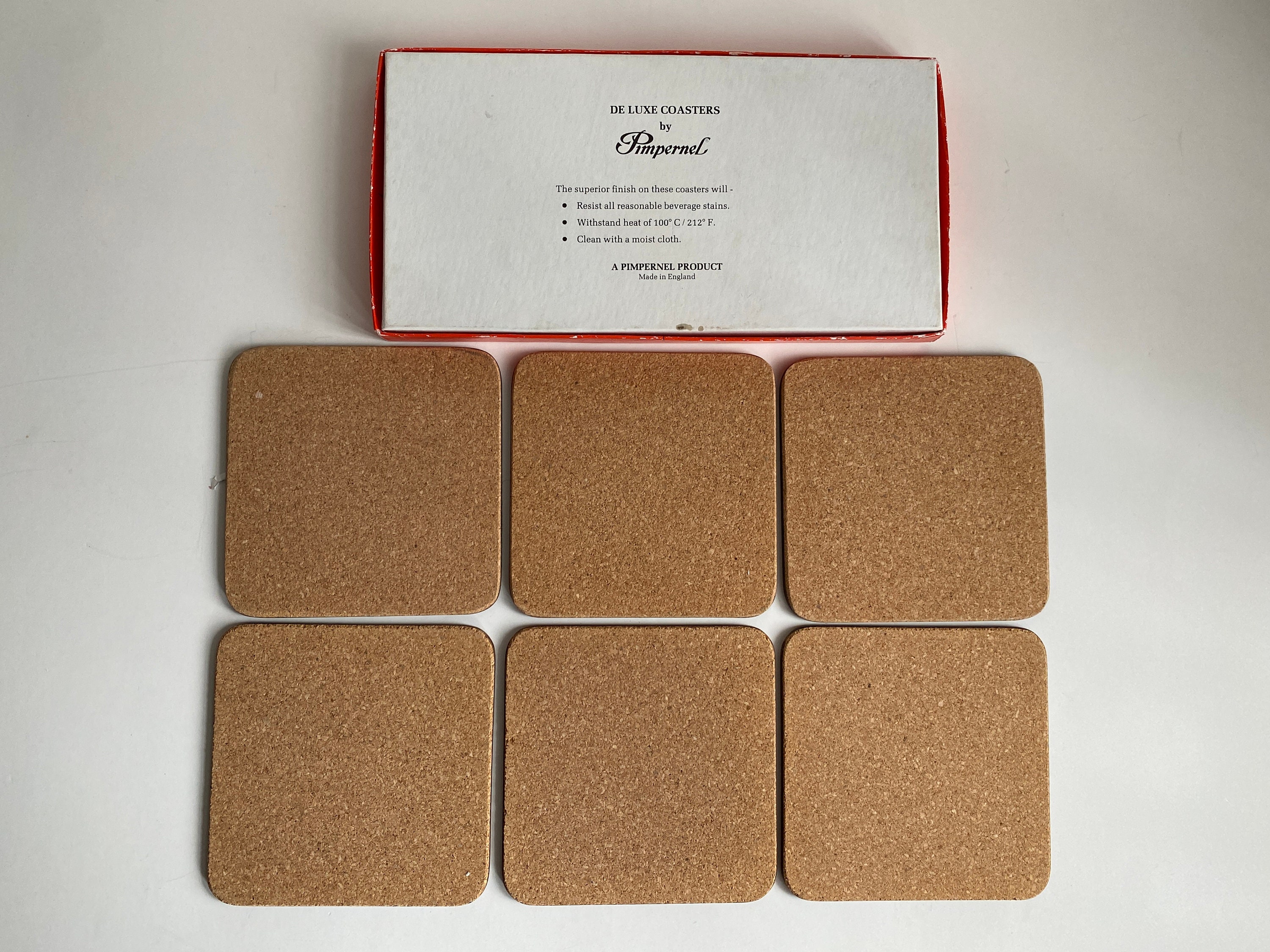 Vintage Set Six Deluxe Coasters by Pimpernel Made in England - Etsy