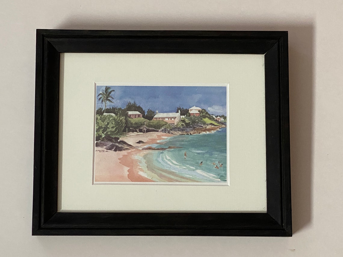 Vintage Framed Print "welcome to Paradise" by Jill Amos Raine- Bridge ...