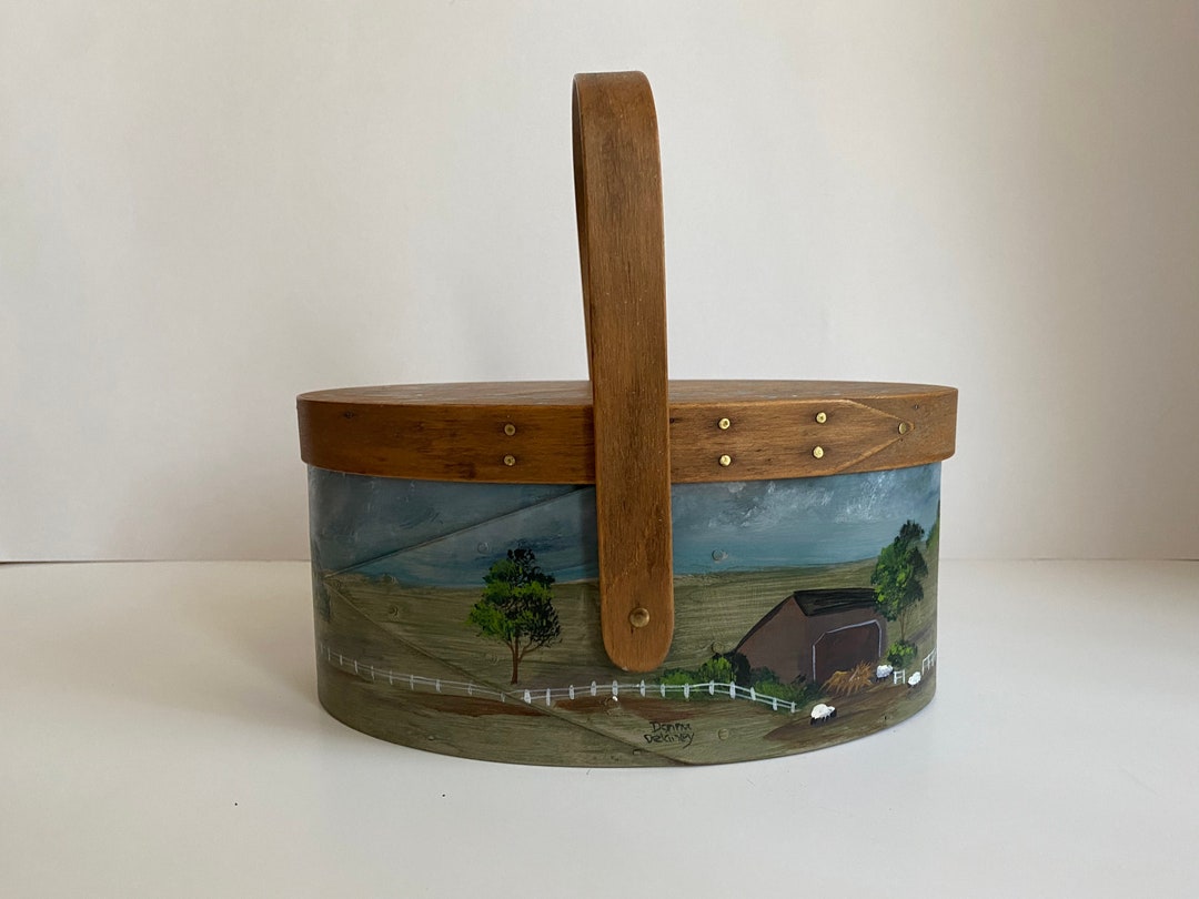 Vintage Hand Painted Signed Wooden Box - Etsy