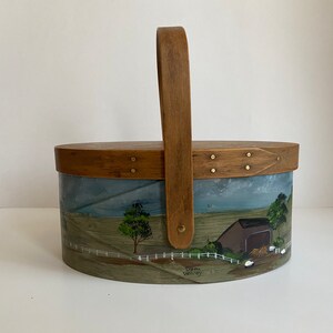 Vintage Hand Painted Signed Wooden Box - Etsy