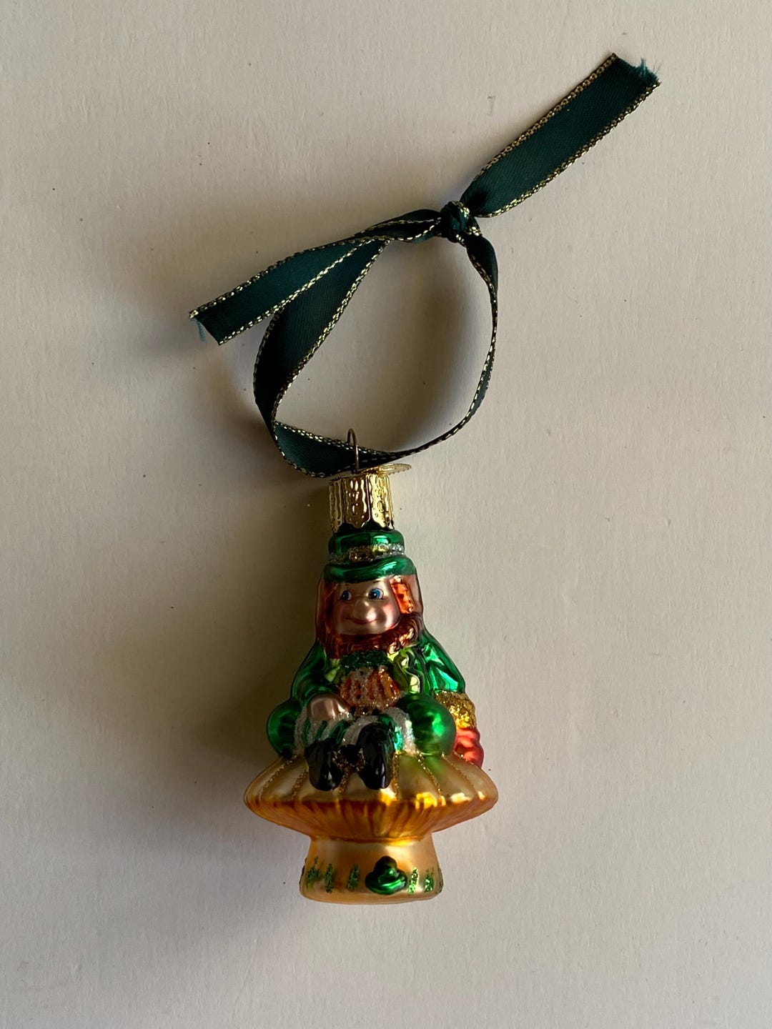 Vintage Old World Leprechaun Glass Ornament Spokane Washington - Etsy