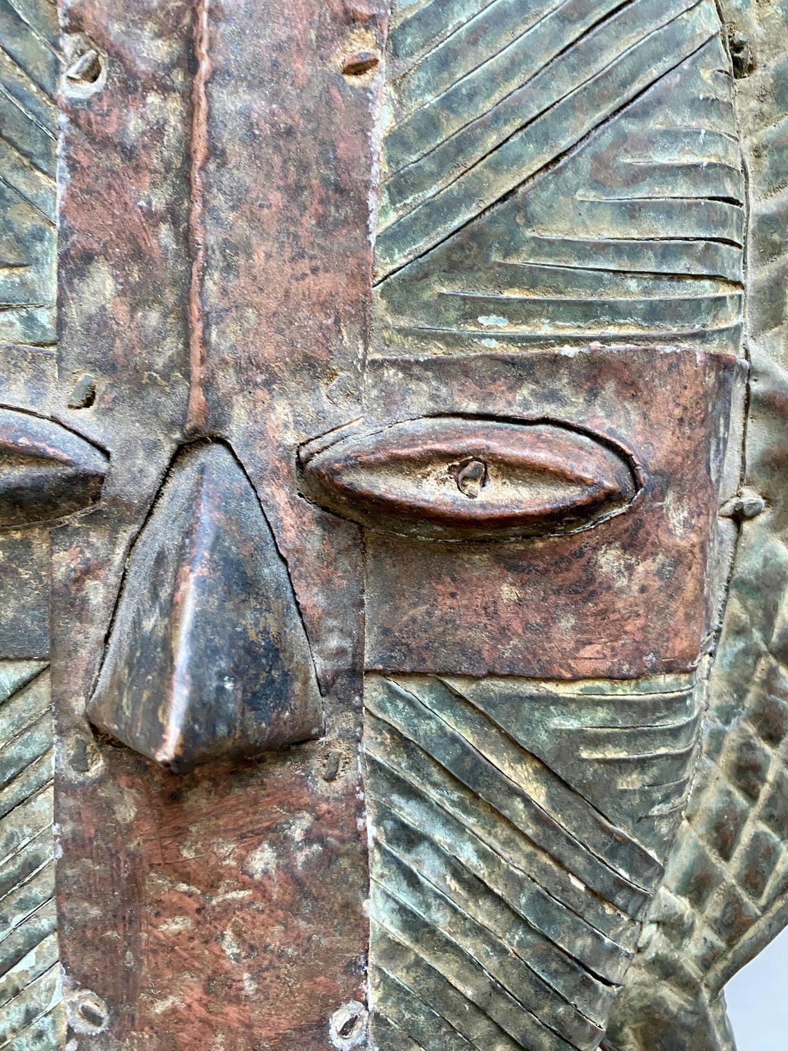 Vintage Wood & Metal Reliquary Figure Wall Hanging - Etsy