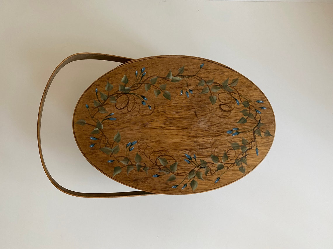 Vintage Hand Painted Signed Wooden Box - Etsy