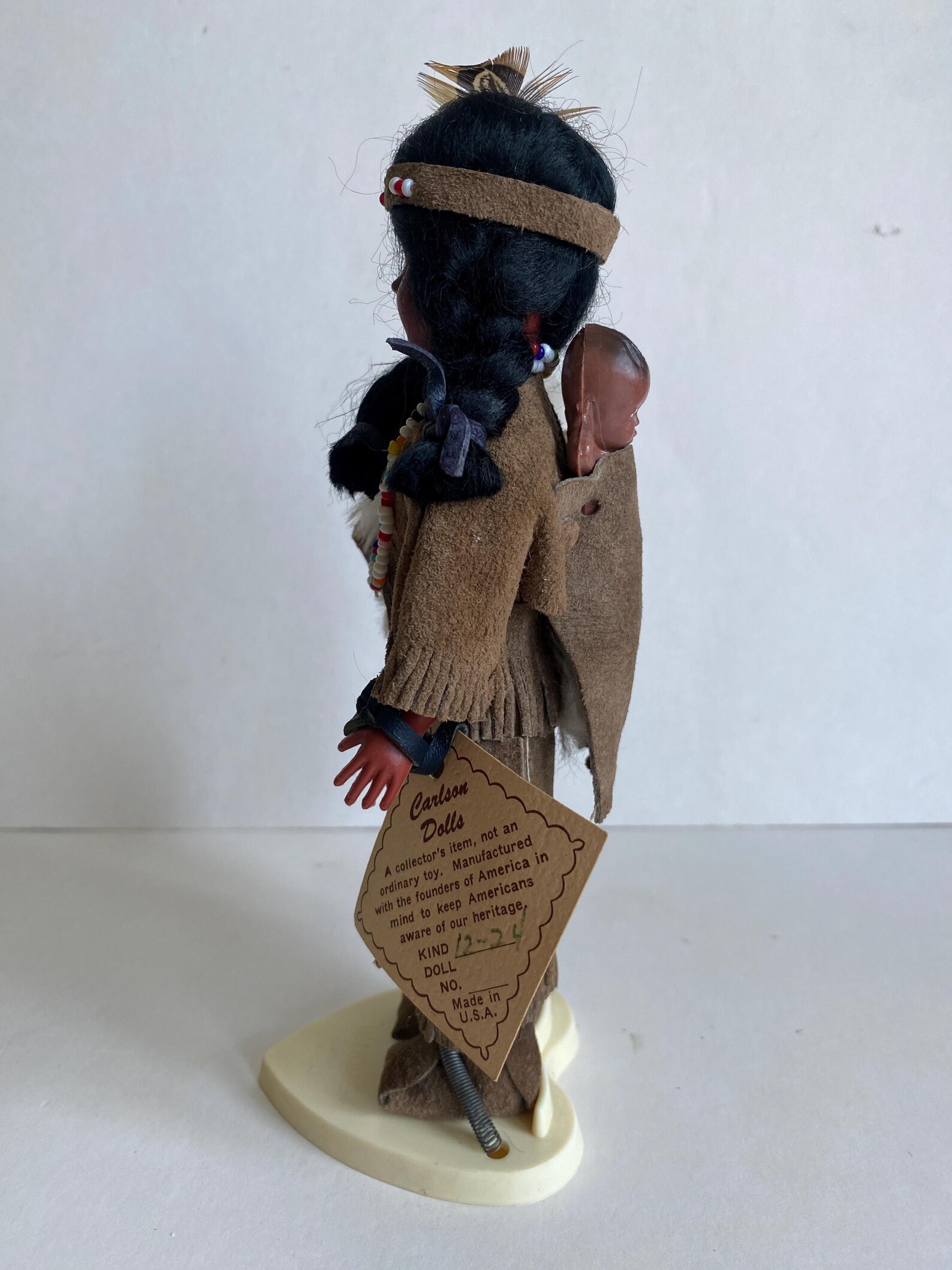 Vintage Carlson Indian Doll With Baby Numbered 12-24 - Etsy