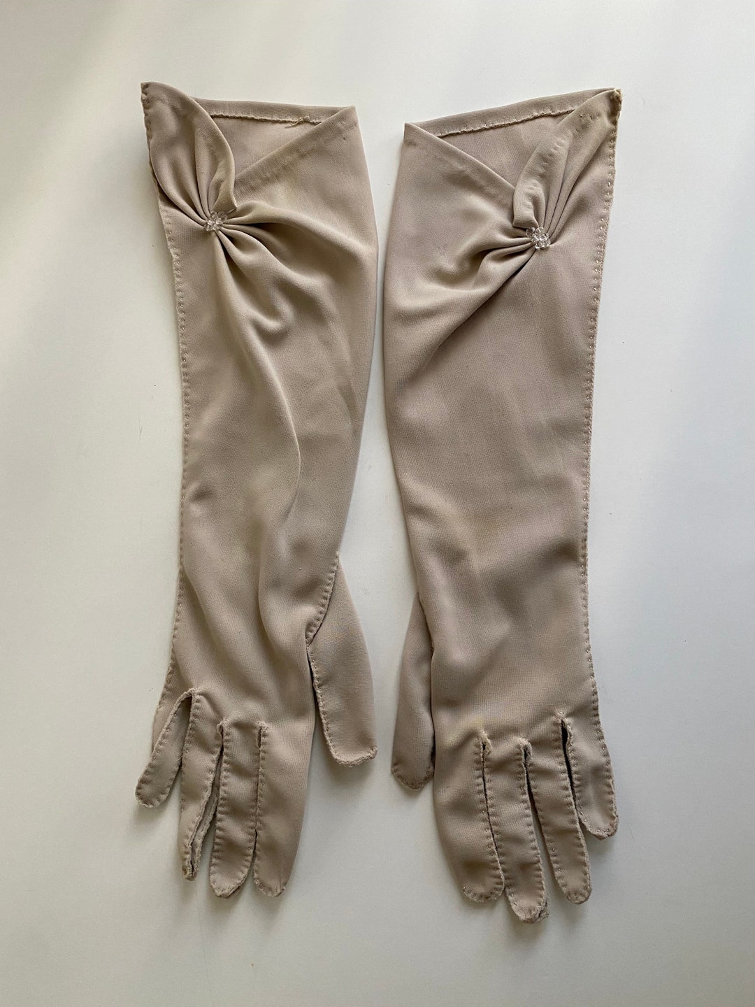 Vintage Long Evening Gloves - Etsy