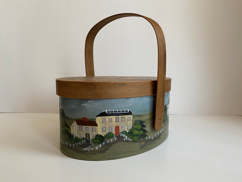 Vintage Hand Painted Signed Wooden Box - Etsy