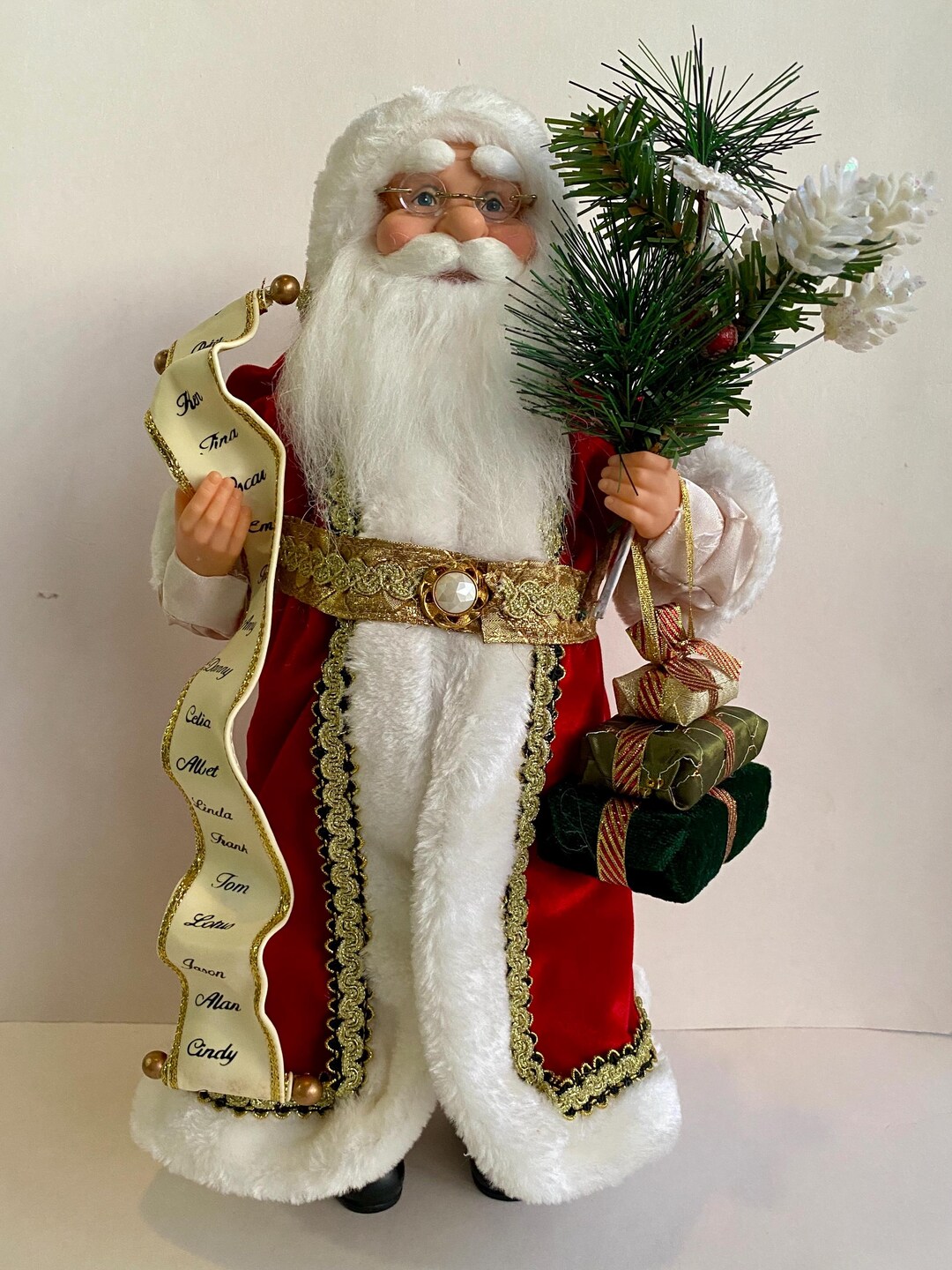 Vintage Windy Hill Collection Name List Santa - Etsy
