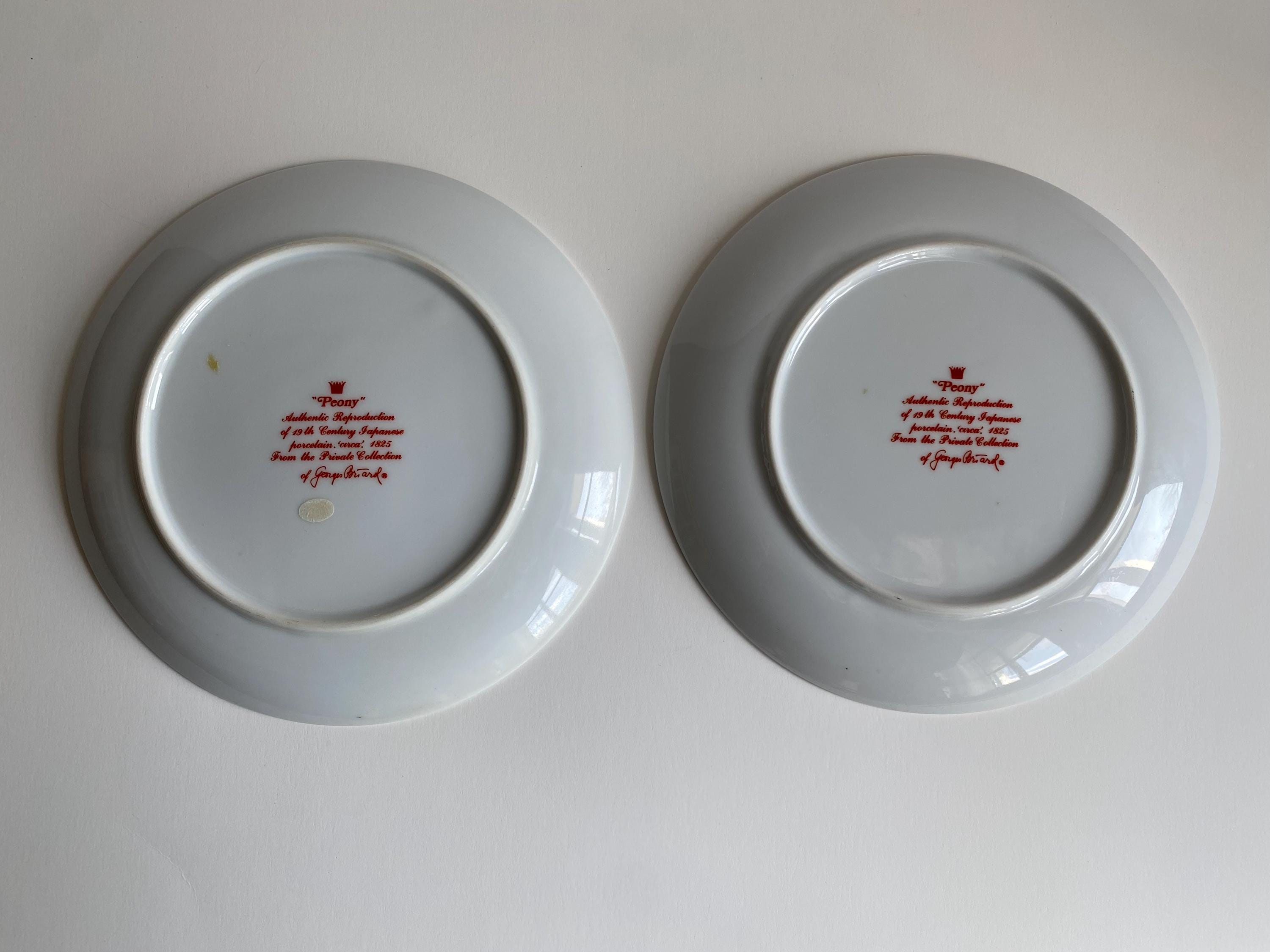 Authentic Peony Reproduction of 19th Century Japanese Porcelain Circa ...