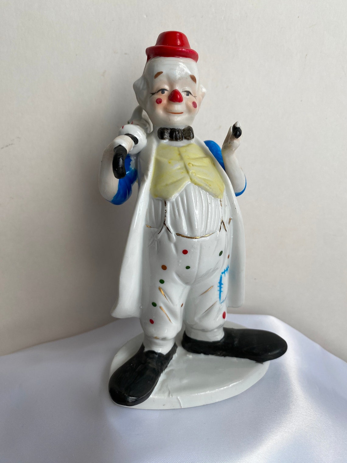 Vintage Circus Clown Figurine - Etsy