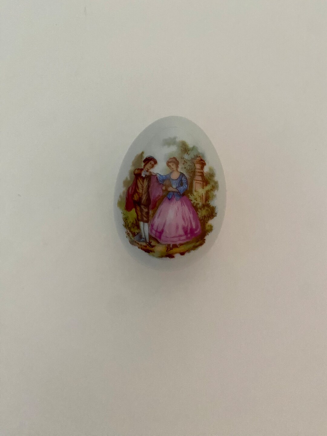 Limoges Porcelain Egg Box With Courting Couple Made in France - Etsy