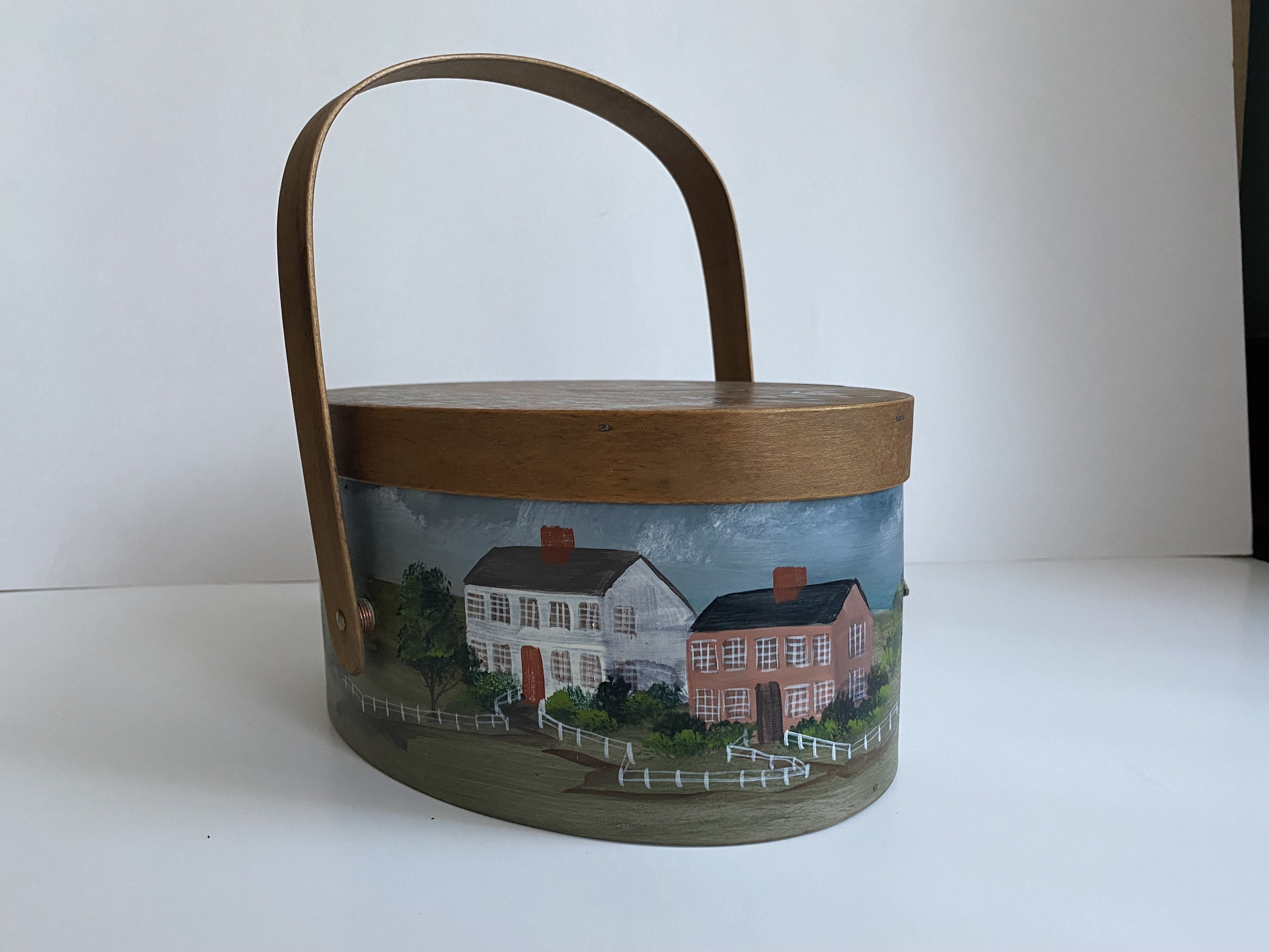 Vintage Hand Painted Signed Wooden Box - Etsy