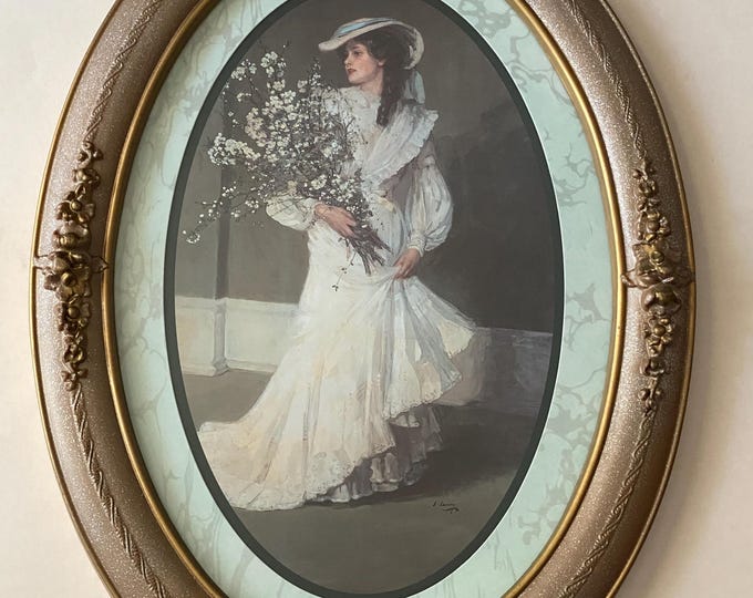 Vintage Framed Allegory of Spring Print Sir John Lavery - Etsy