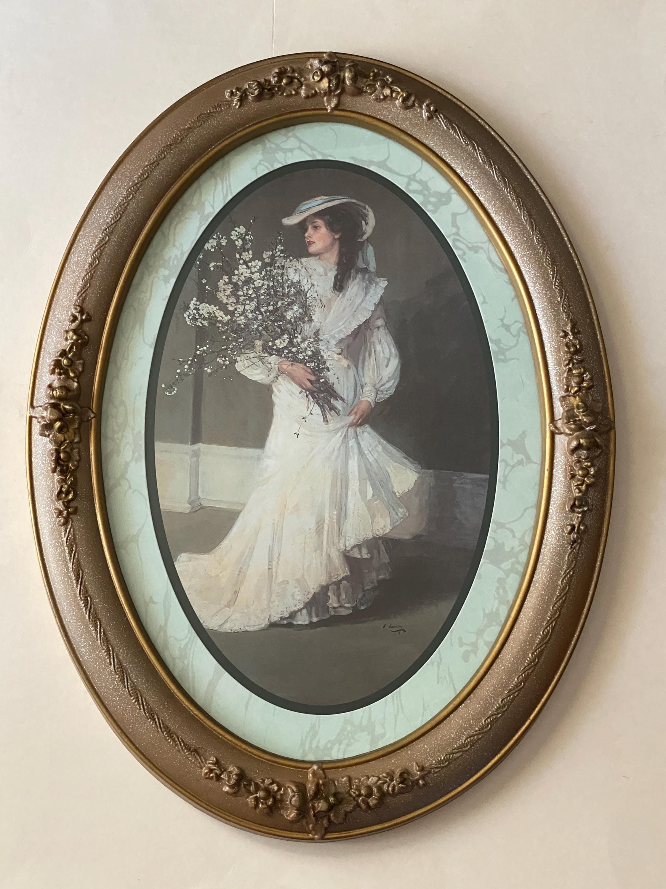 Vintage Framed Allegory of Spring Print Sir John Lavery - Etsy