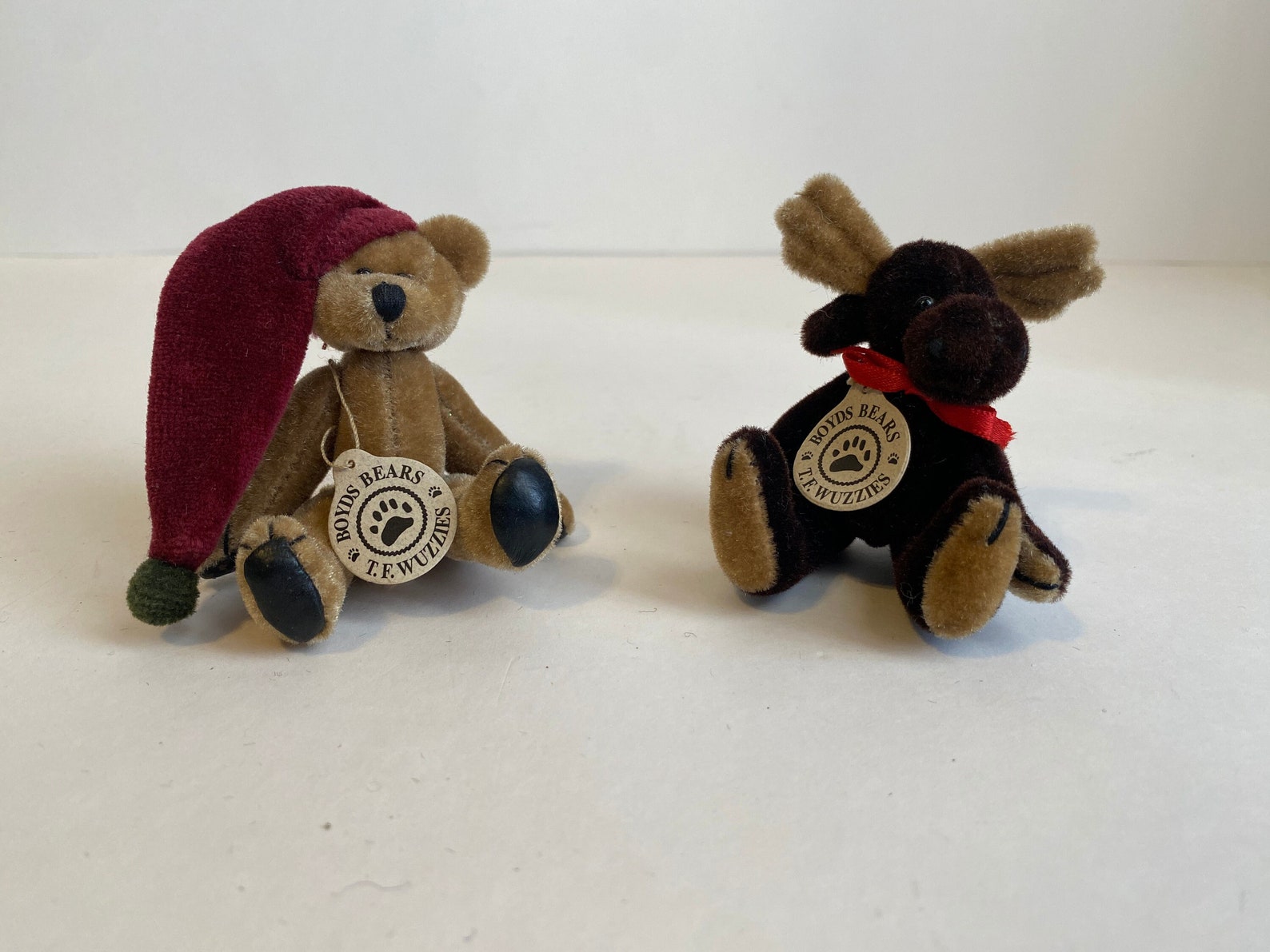 Vintage Boyds Bears Set Of T F Wuzzies Etsy