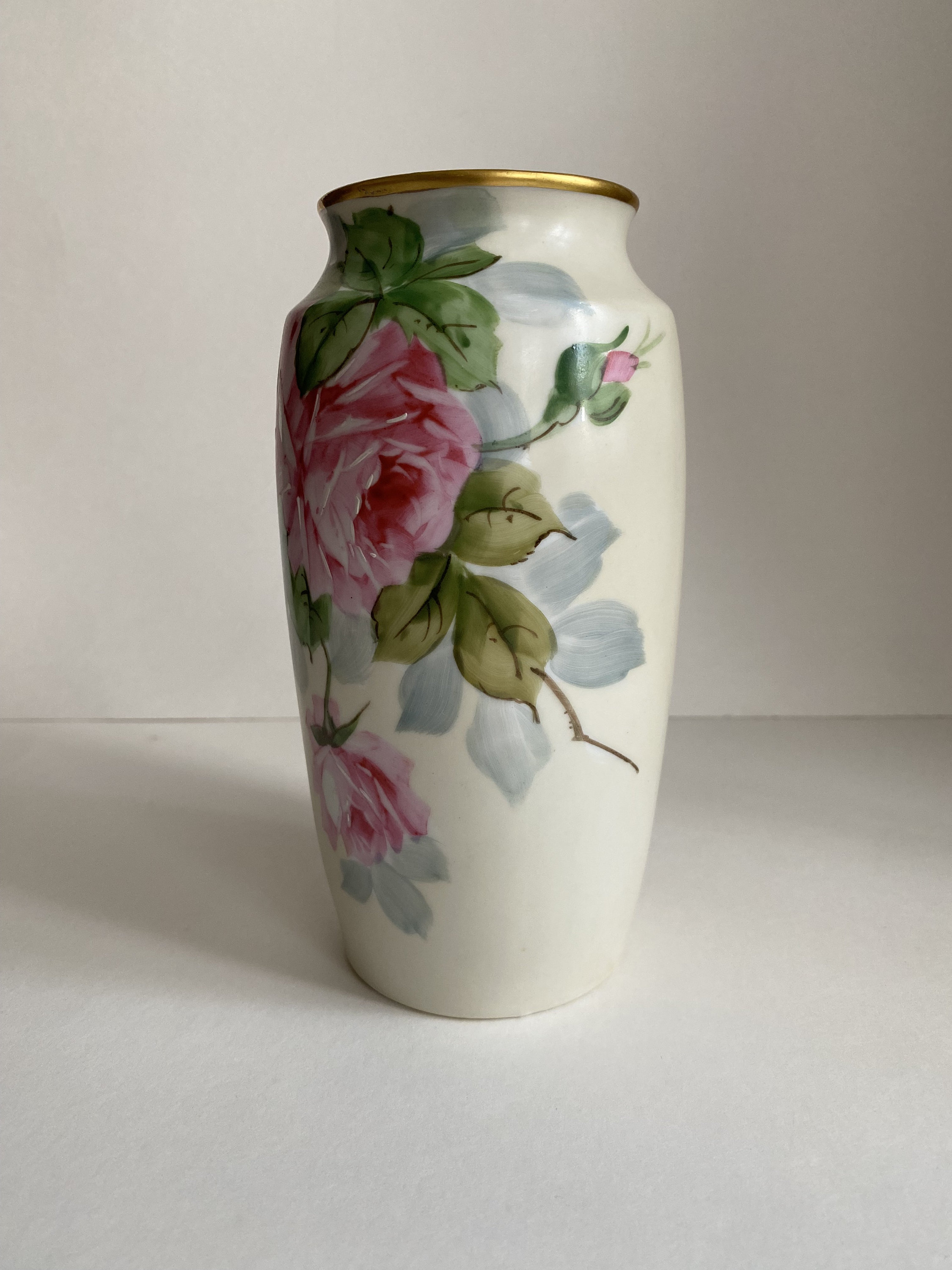 Walter Wilson Hand Painted Signed Rose Vase - Etsy