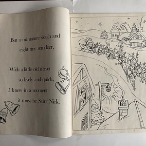 Vintage Twas the Night Before Christmas Giant Story Coloring Book by ...