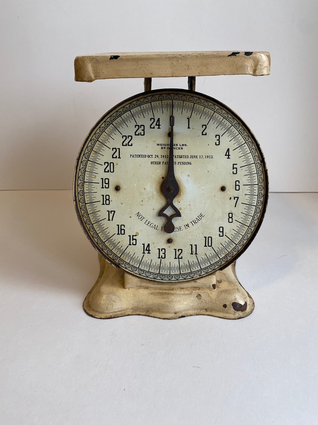 Antique Kitchen 25lb Scale 1912 - Etsy