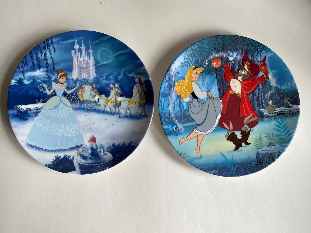 Walt Disney "sleeping Beauty" & "cinderella" Knowles Collectible Plate ...