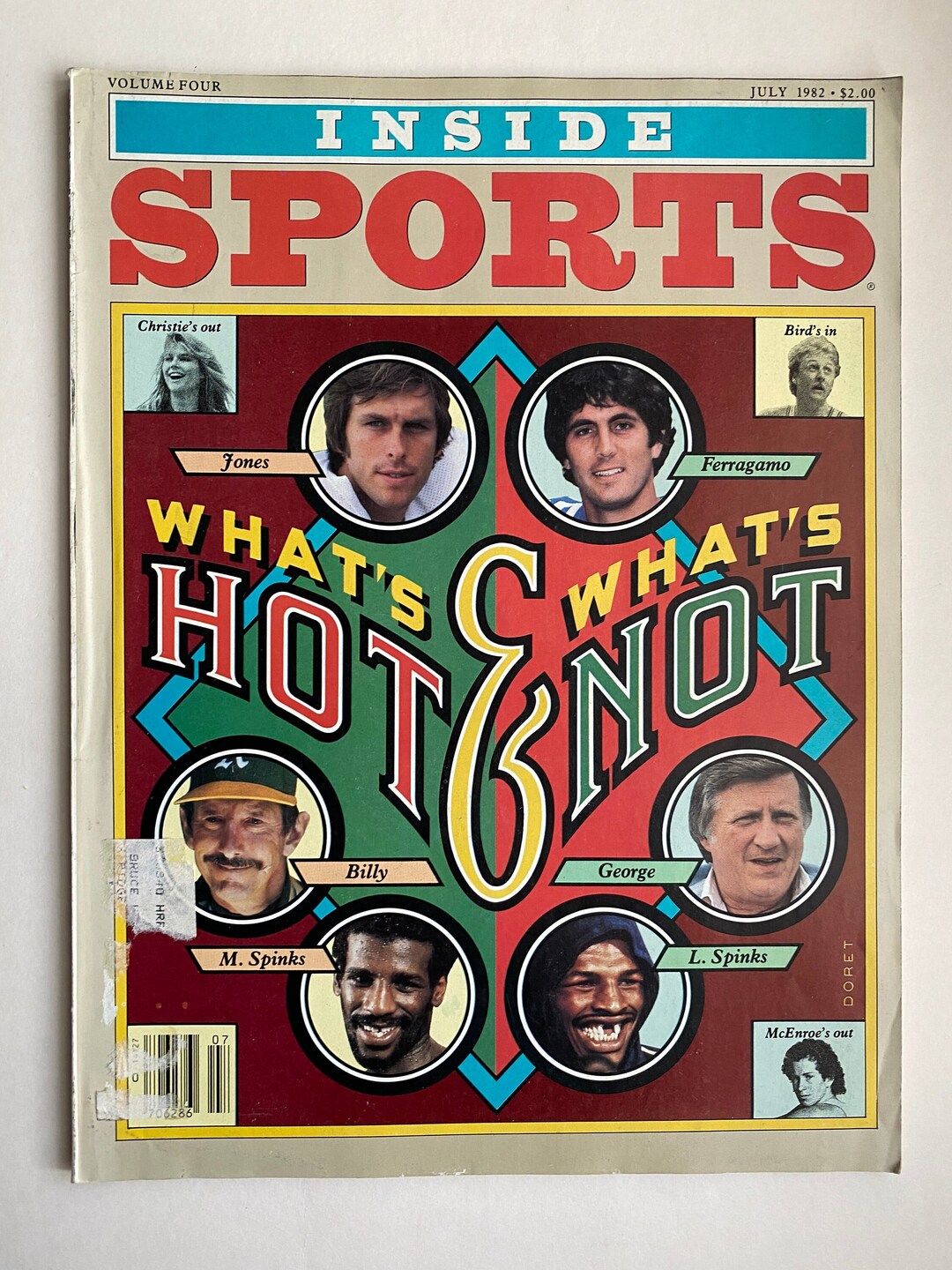 Inside Sports Magazine July 1982 What's Hot & What's Not - Etsy