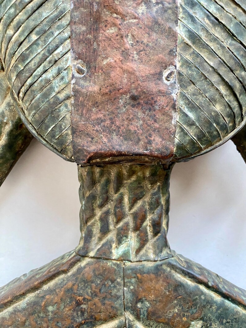 Vintage Wood & Metal Reliquary Figure Wall Hanging - Etsy