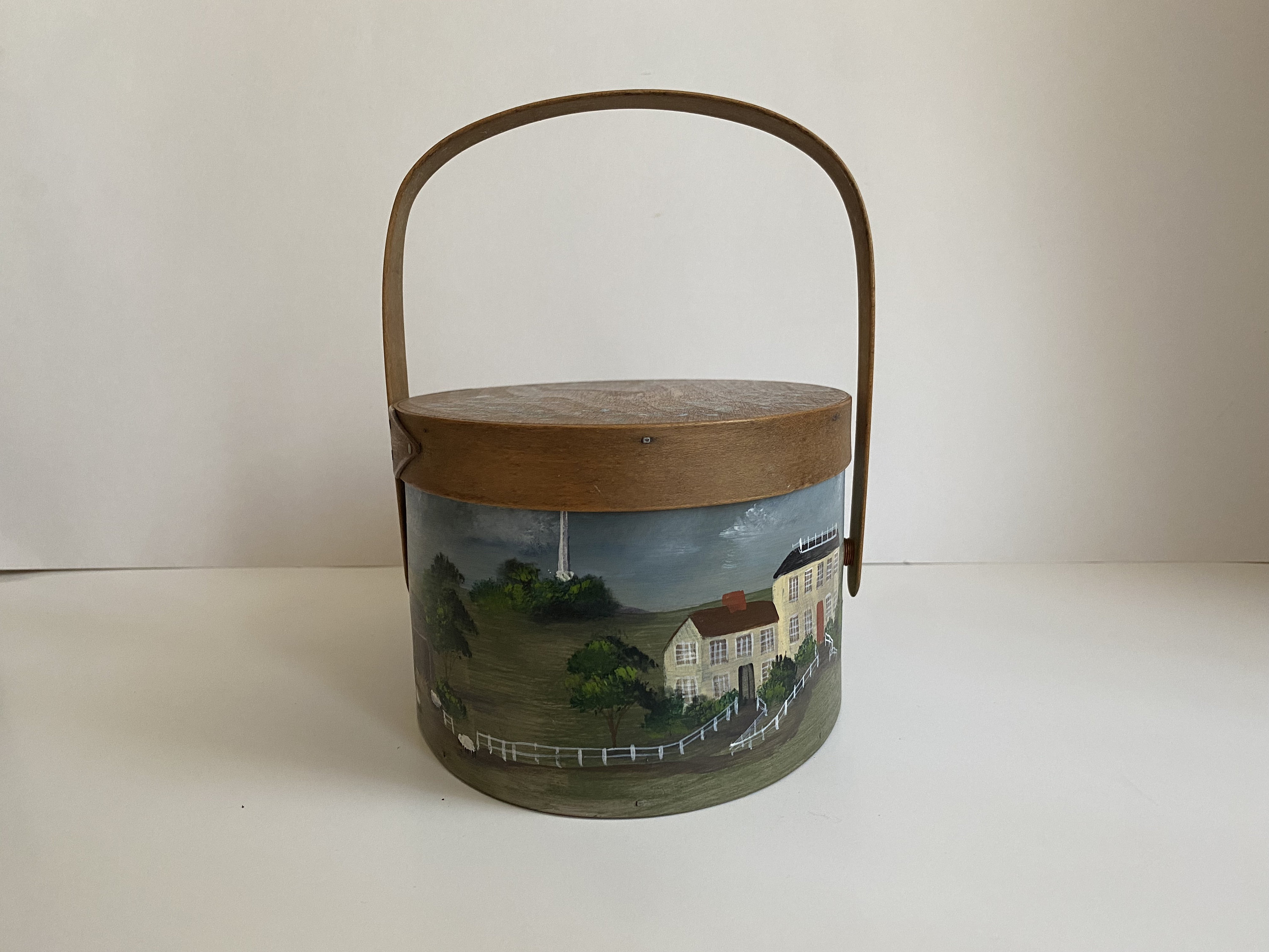 Vintage Hand Painted Signed Wooden Box - Etsy