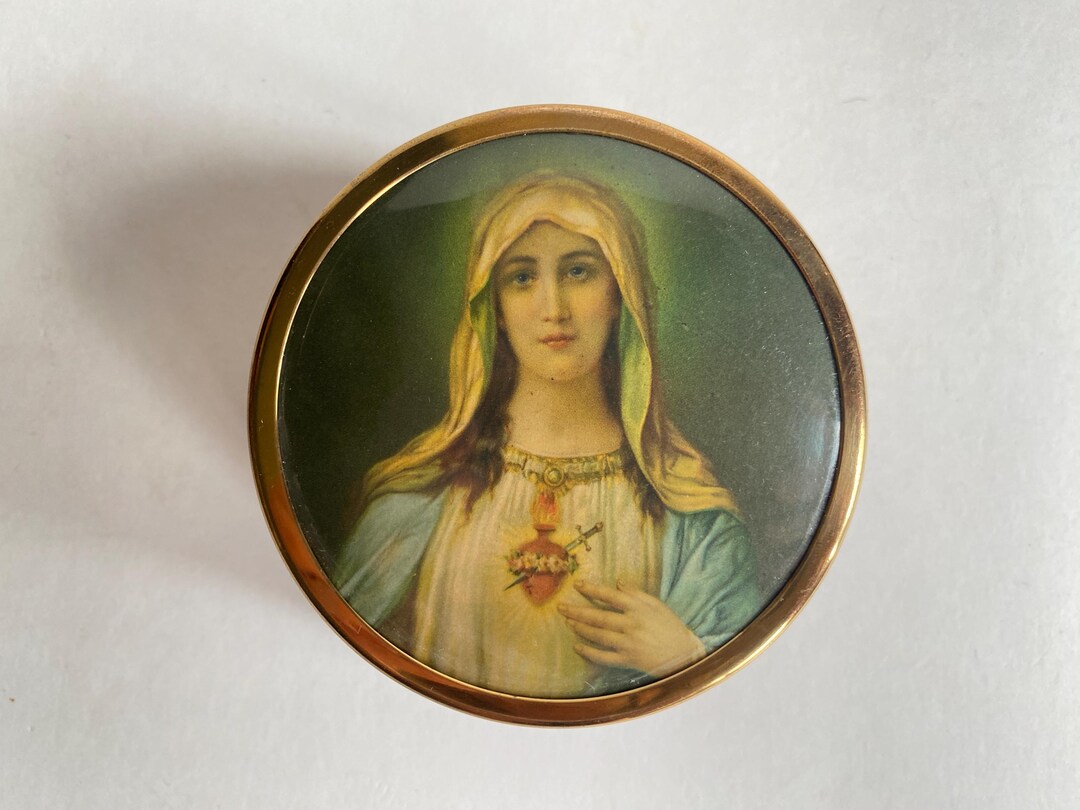 Vintage Virgin Mary Musical Jewelry Box - Etsy