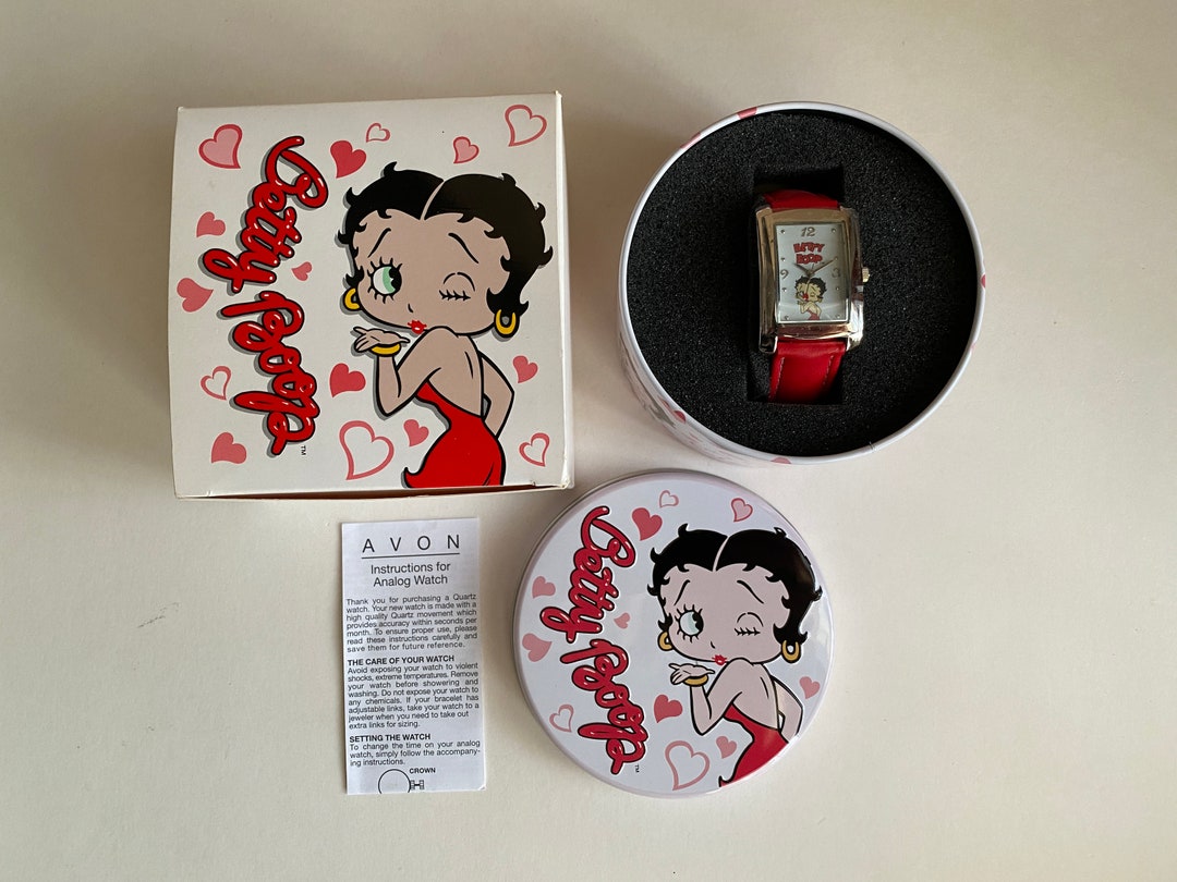 Vintage Avon Betty Boop Watch and Tin - Etsy