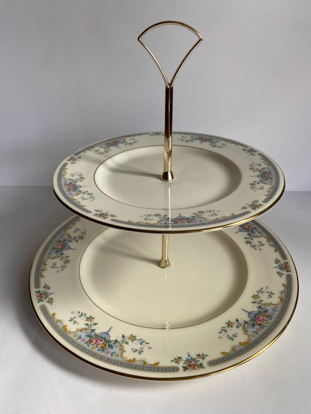 Vintage 1981 Bone China Royal Doulton Two Tier Plate Stand Juliet ...