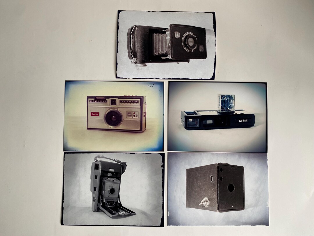 Vintage Camera Photo Prints Set of Five - Etsy