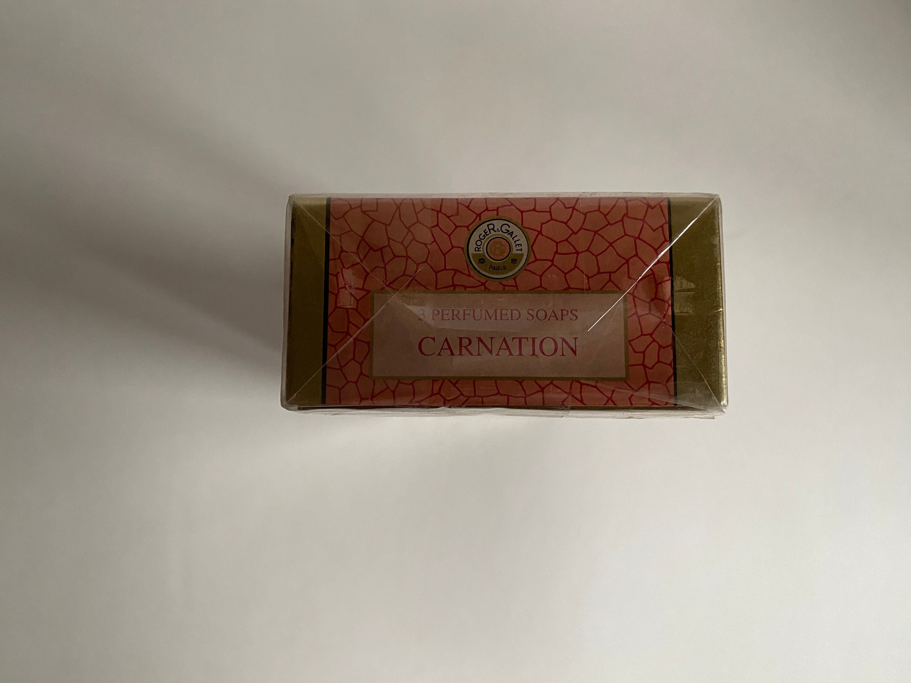 Vintage Roger & Gallet Box of Three Carnation Perfumed Soaps Unopened ...