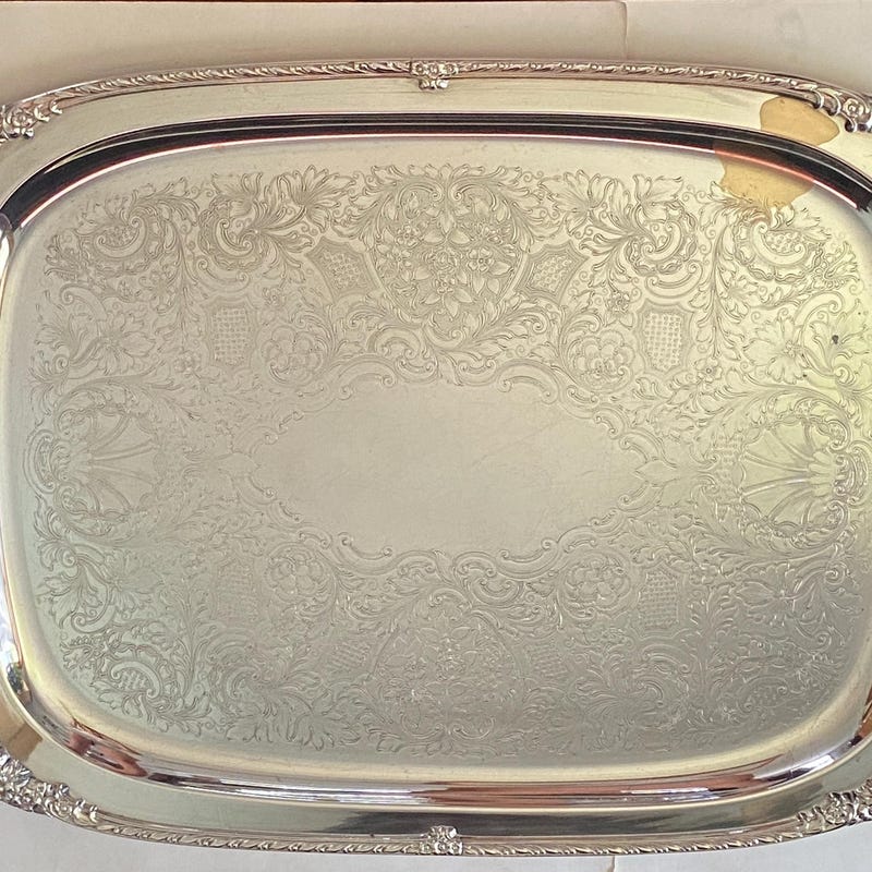Rogers 1847 Silver Tray - Etsy