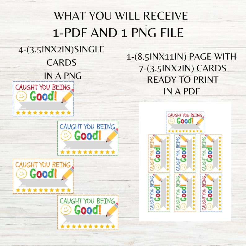 Reward Punch Cards Printable Student Reward Cards Classroom Reward ...
