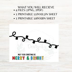 Merry & Bright Handprint Printable Christmas Lights Craft Handprint ...
